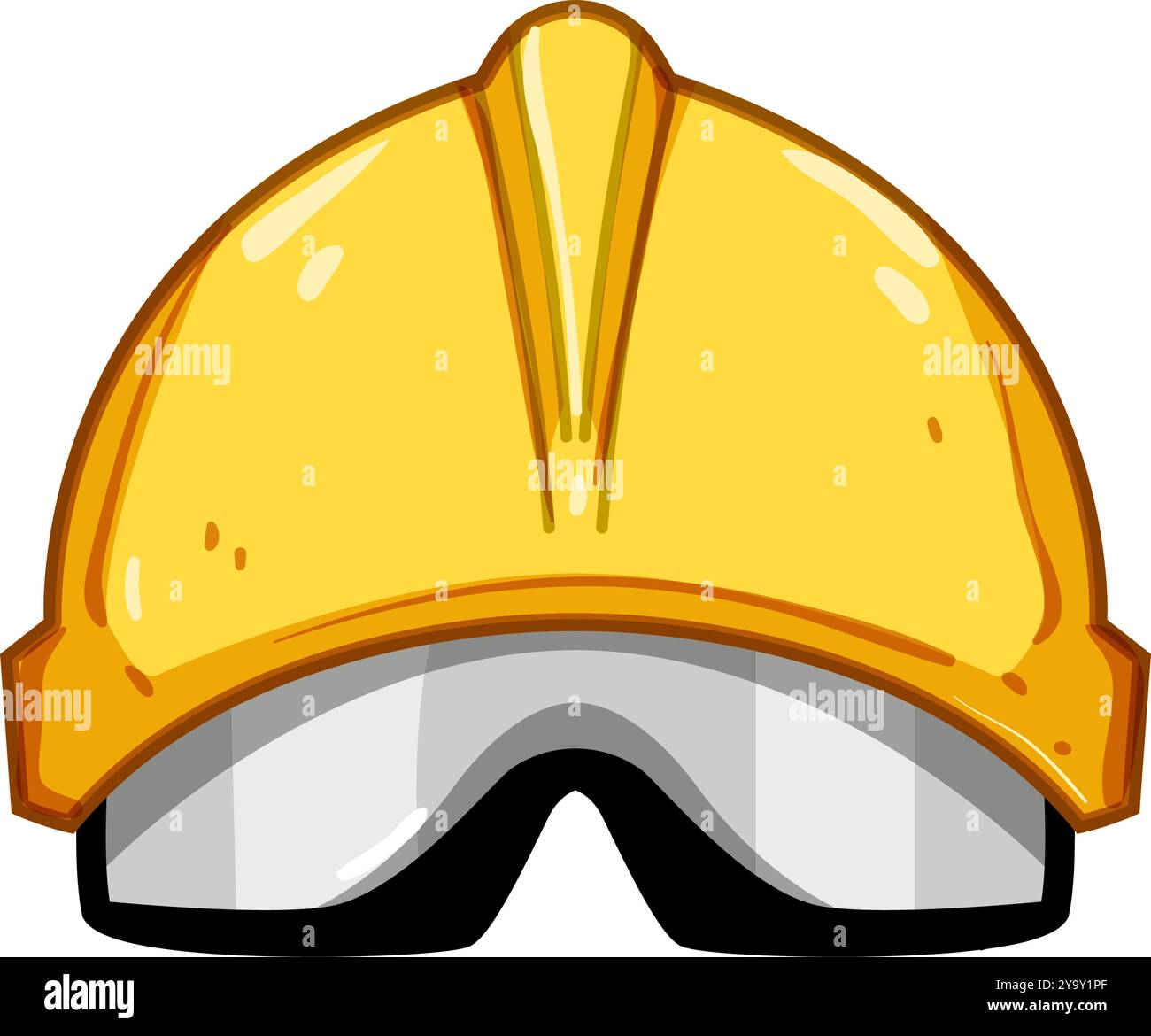equipment firefighter helmet cartoon vector illustration Stock Vector ...
