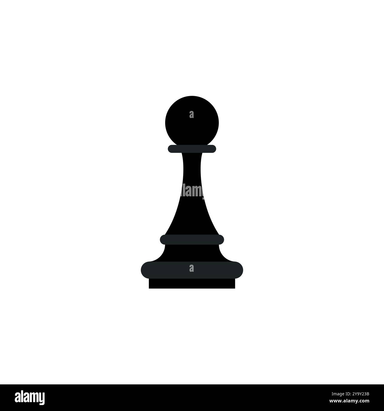 Chess pawn piece isolated. Symbol sign of chess game Stock Vector Image ...