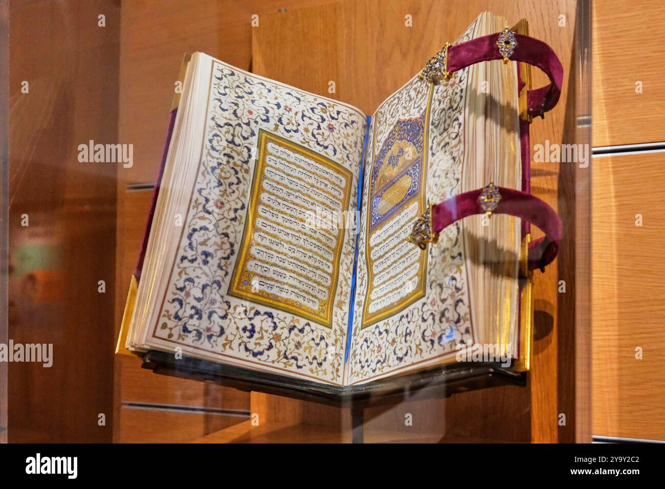France, Paris, the MahJ (Museum of Jewish Art and History), illuminated ...