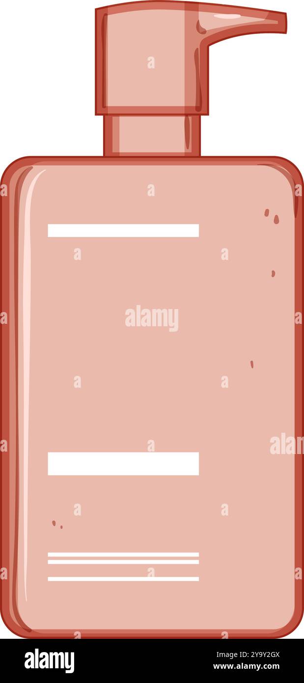 nourishing hair conditioner cartoon vector illustration Stock Vector ...