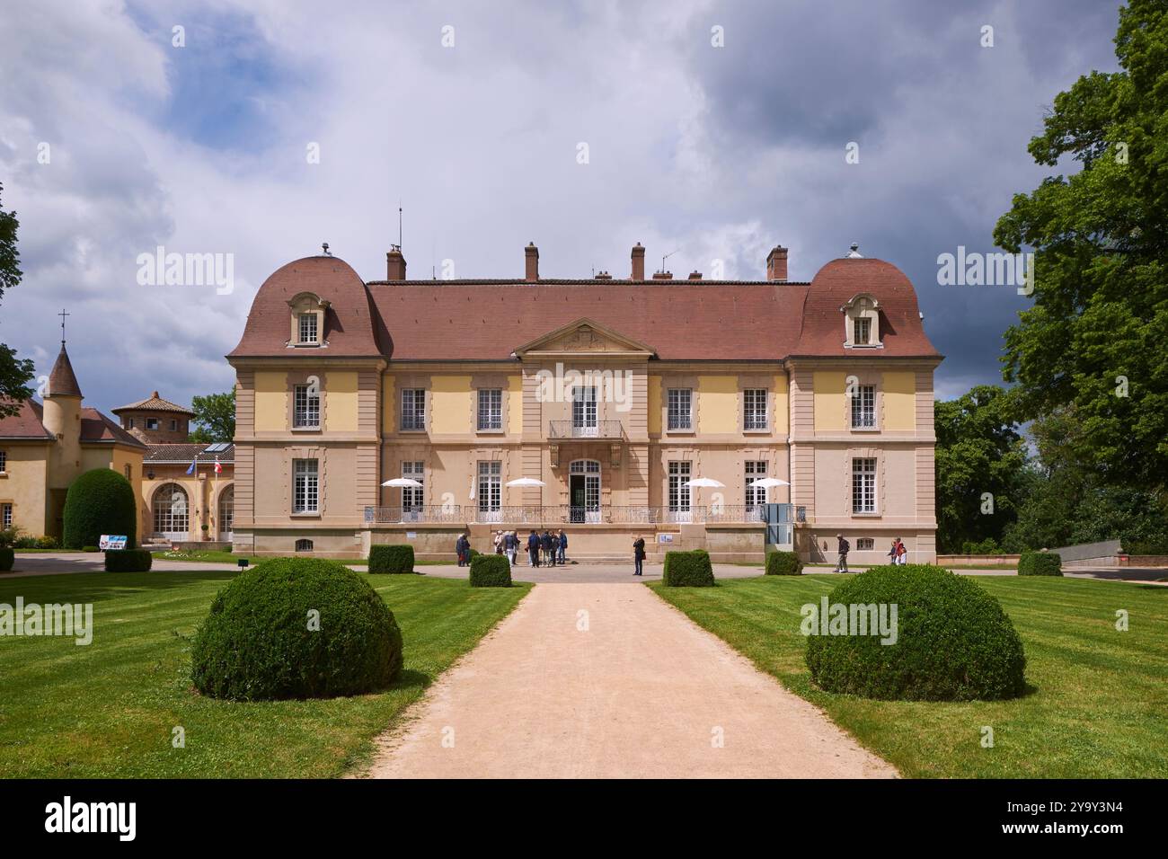 France, Rhone, Marcy l'Etoile, chateau of the Lacroix Laval estate ...