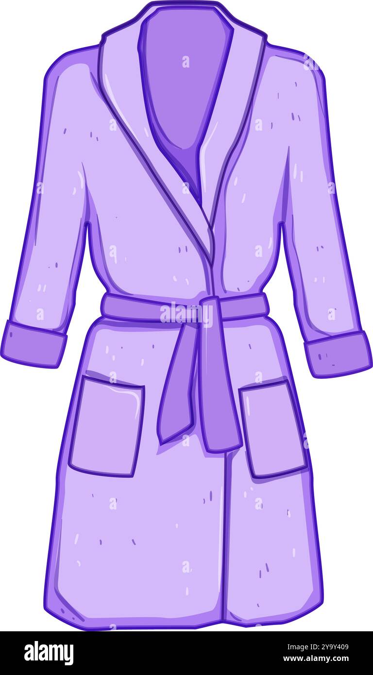cotton bathrobe cartoon vector illustration Stock Vector Image & Art ...