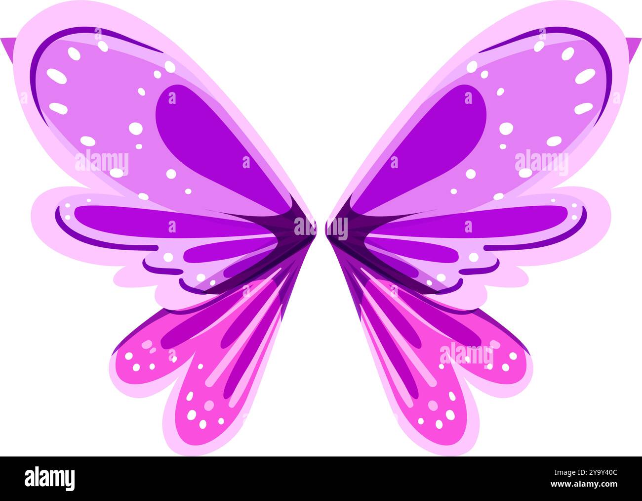 magical fairy wings cartoon vector illustration Stock Vector Image ...