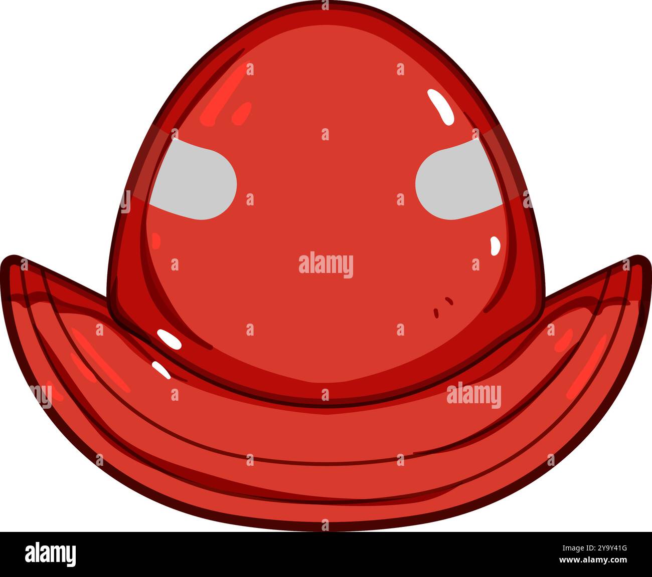 shield firefighter helmet cartoon vector illustration Stock Vector ...