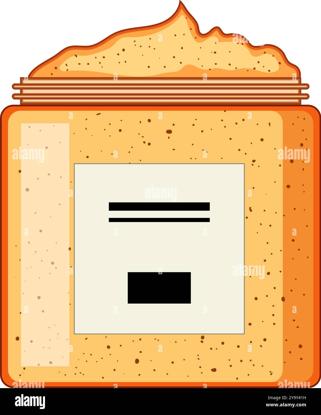 buff exfoliating scrub cartoon vector illustration Stock Vector Image ...