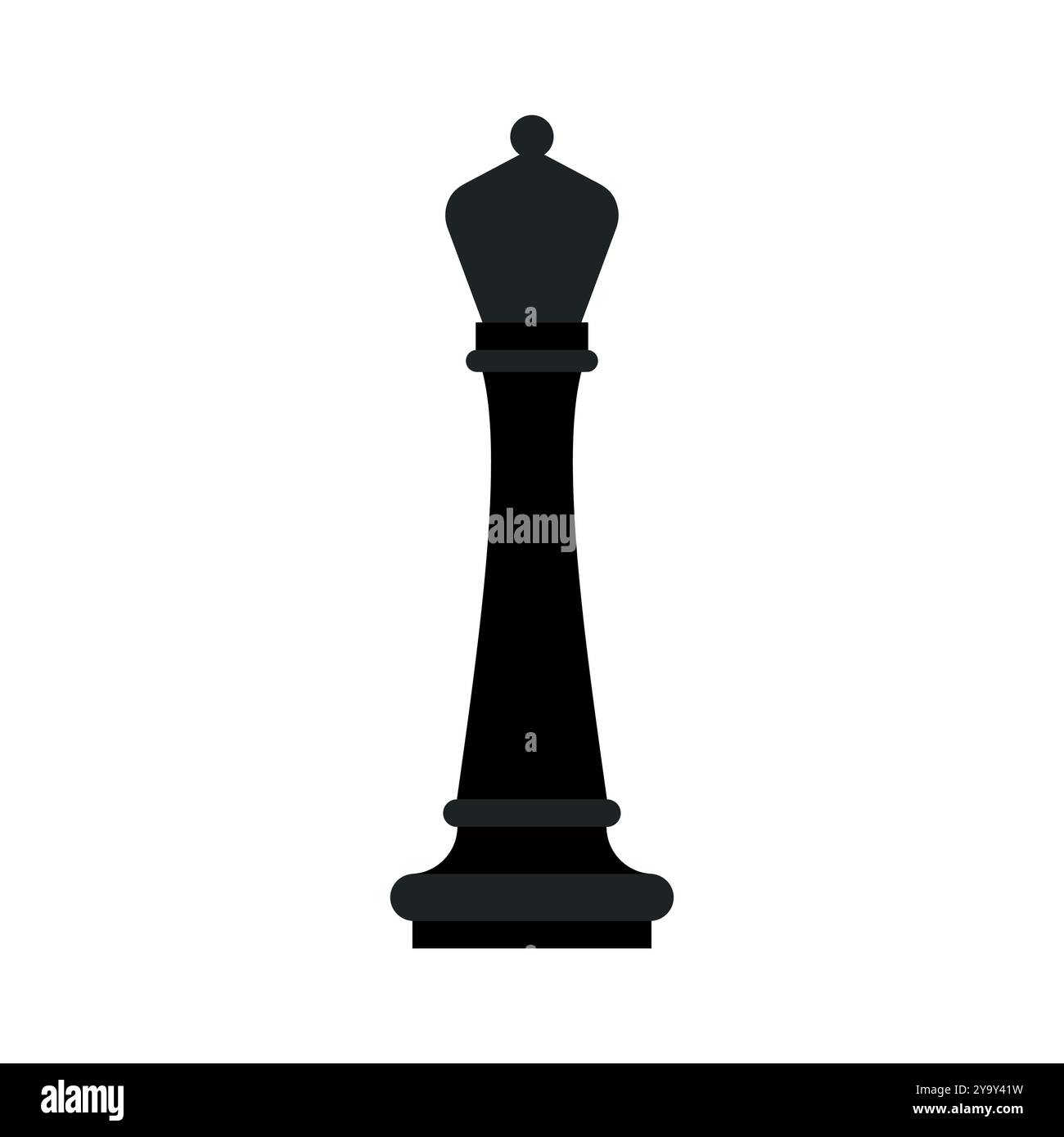 Chess Queen piece isolated. Symbol sign of chess game Stock Vector ...