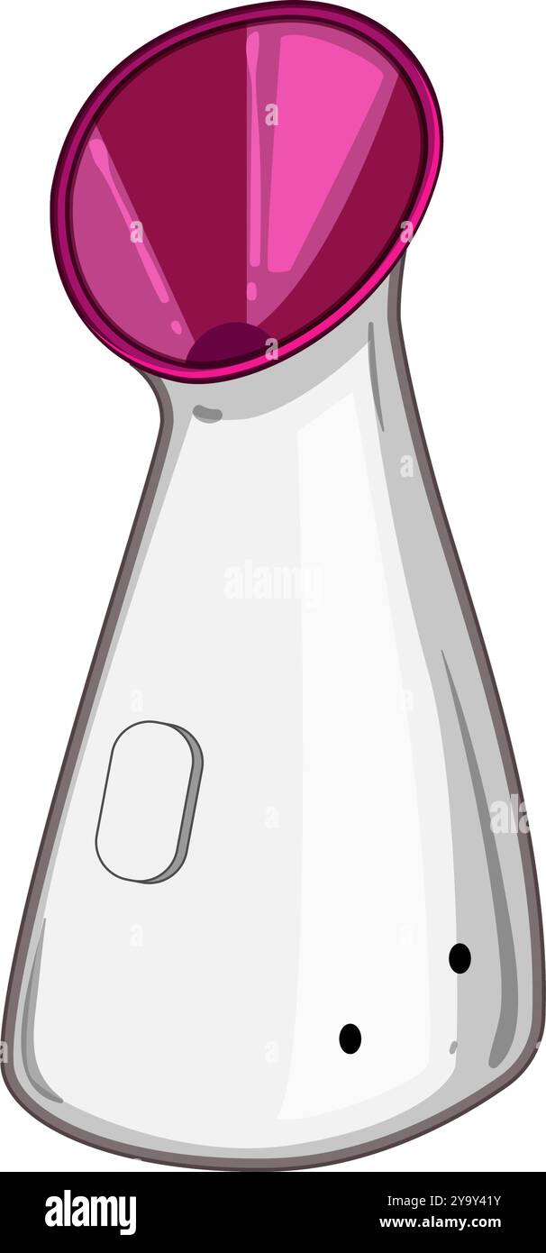 pores facial steamer cartoon vector illustration Stock Vector Image ...