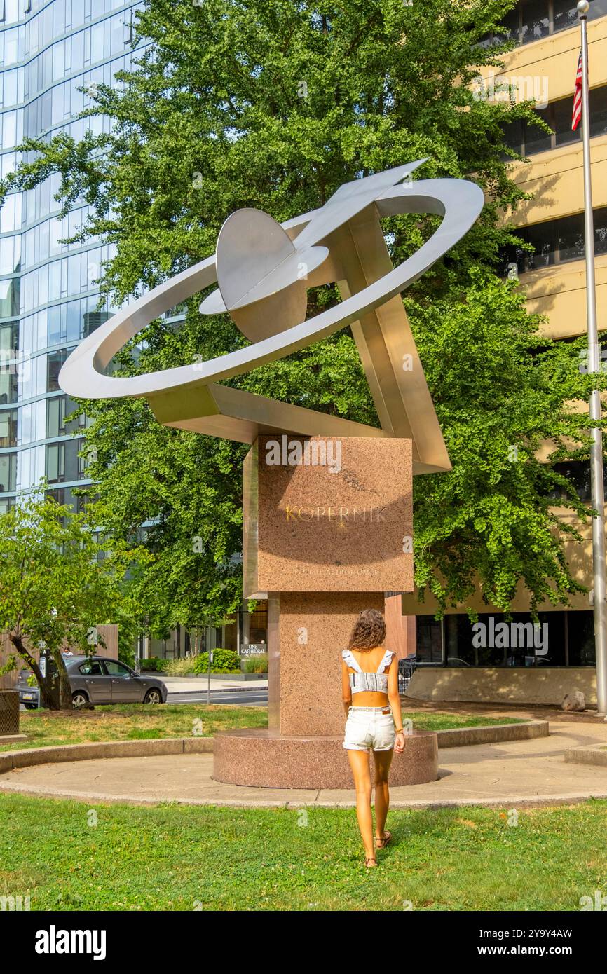 United States, Pennsylvania, Philadelphia, Copernicus Monument Stock ...