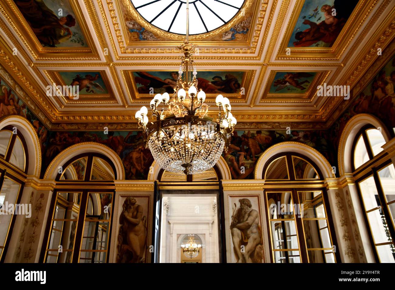 France, Paris, National Assembly, Palace, interior design, decoration ...