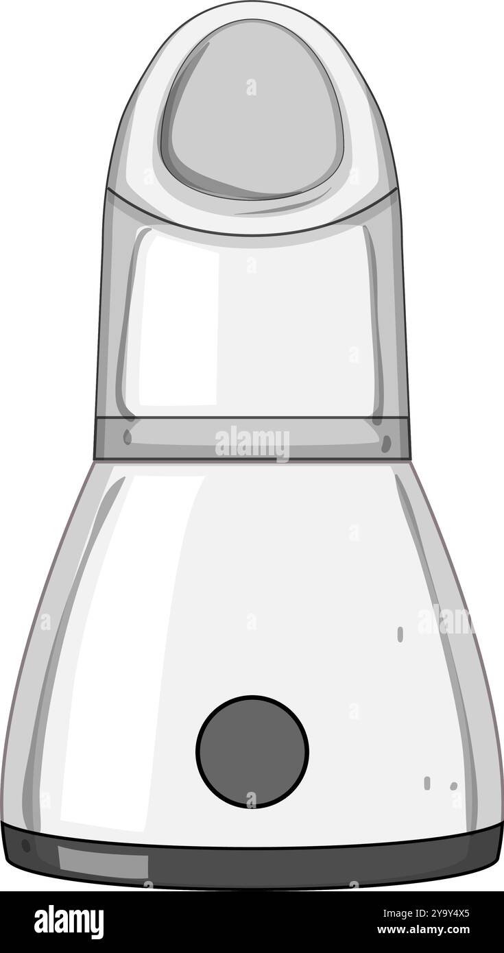 therapy facial steamer cartoon vector illustration Stock Vector Image ...