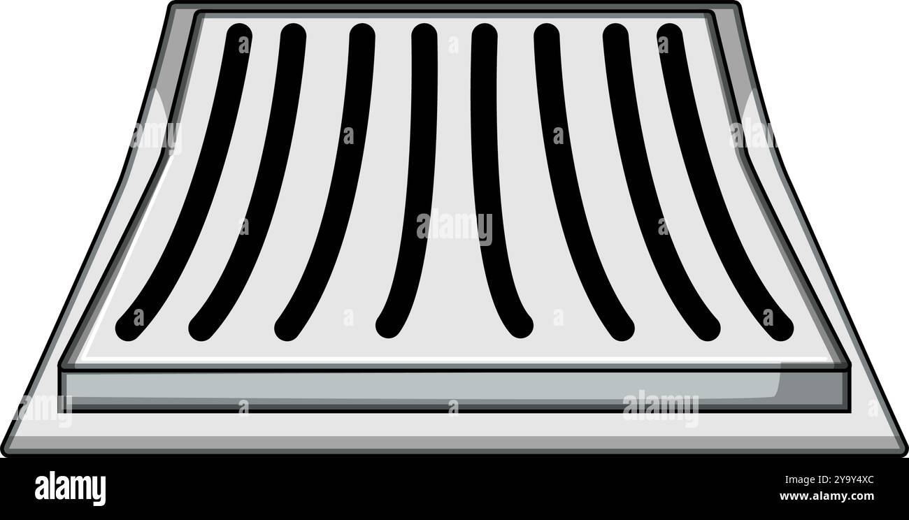 manhole drain cover cartoon vector illustration Stock Vector Image ...