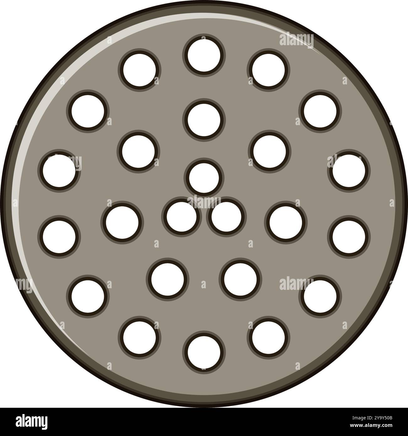 Steel grating drain cover Stock Vector Images - Alamy