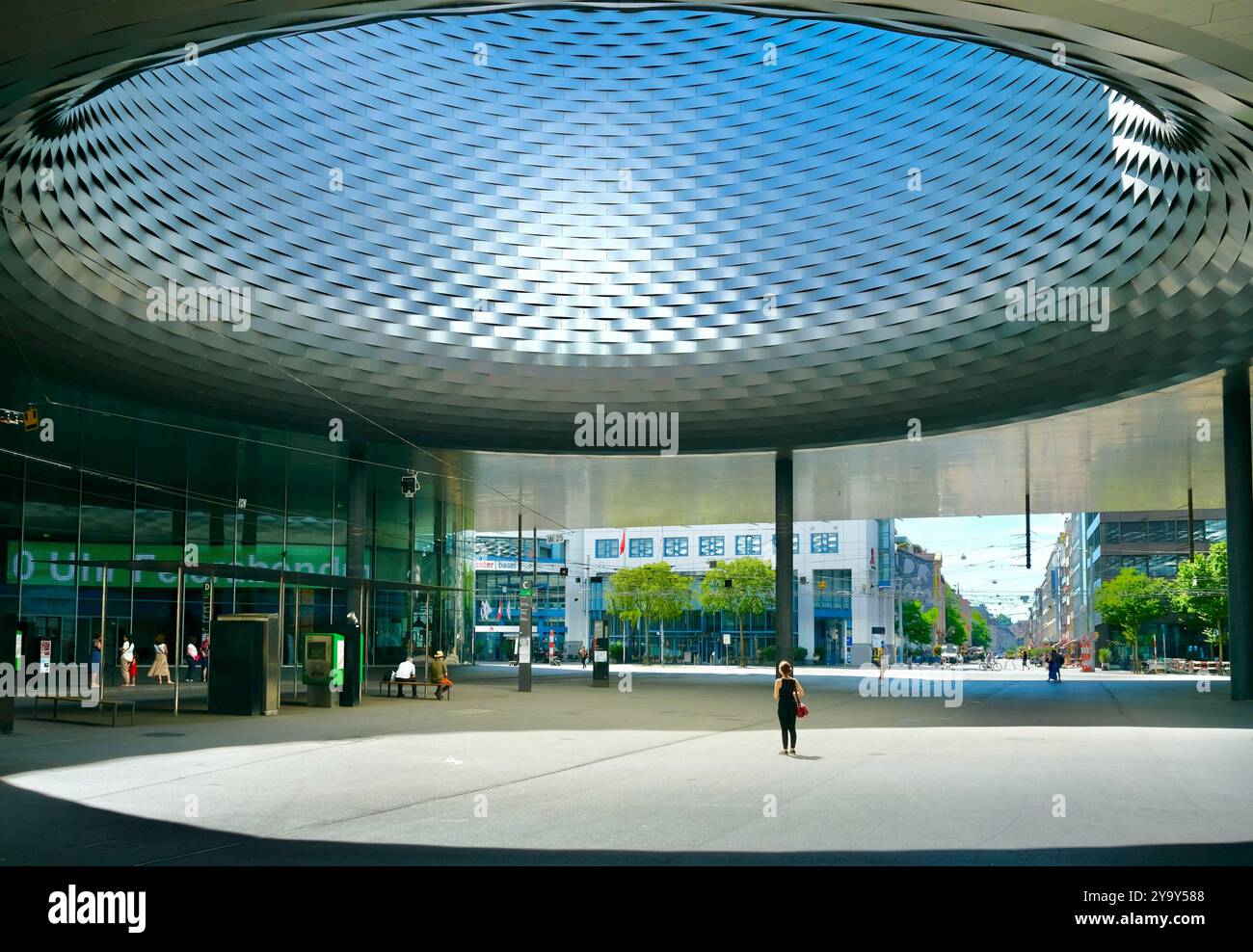 Switzerland, Basel, Messeplatz (Art Basel), the Basel Art Fair building ...