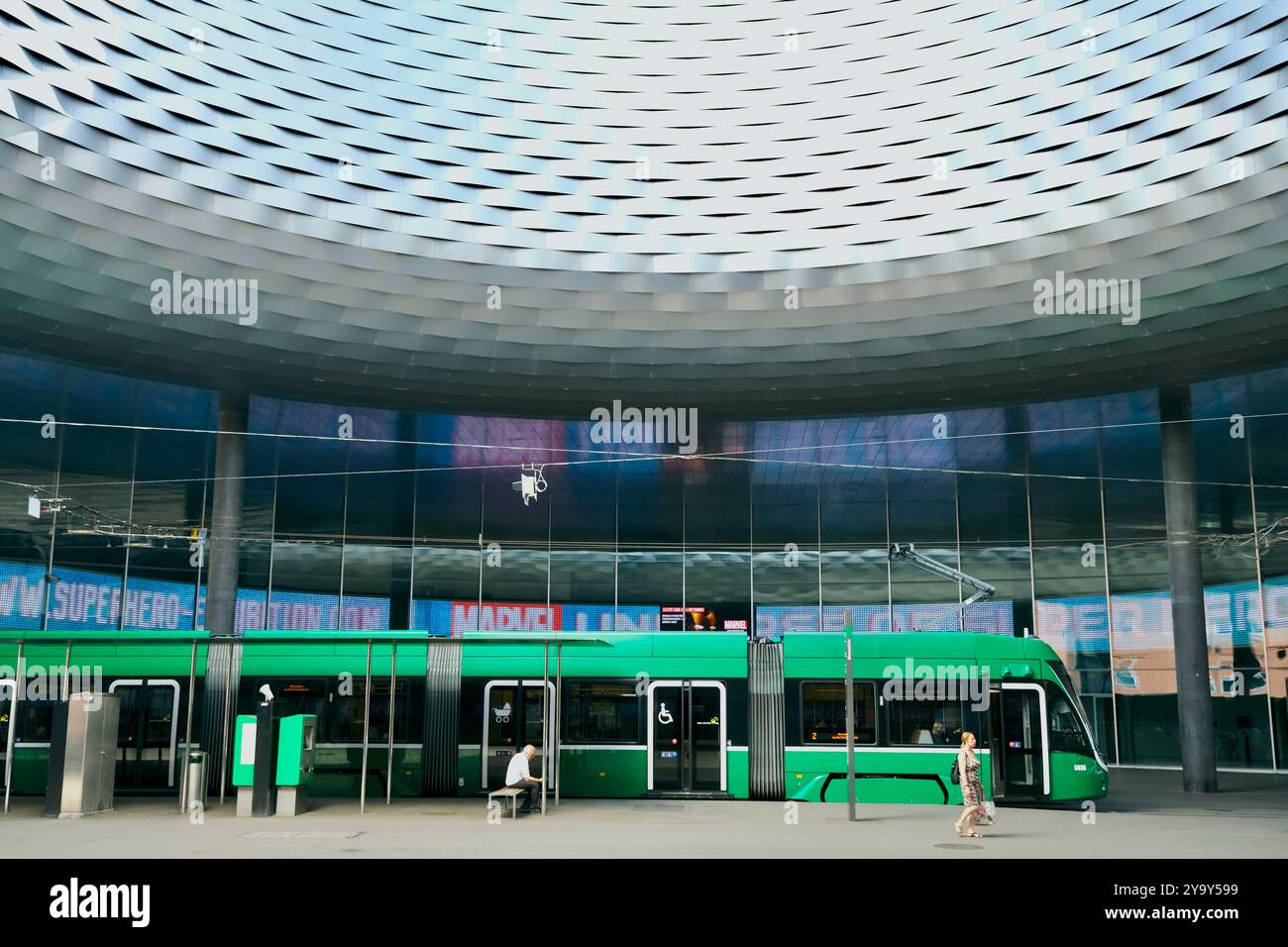 Switzerland, Basel, Messeplatz (Art Basel), the Basel Art Fair building ...