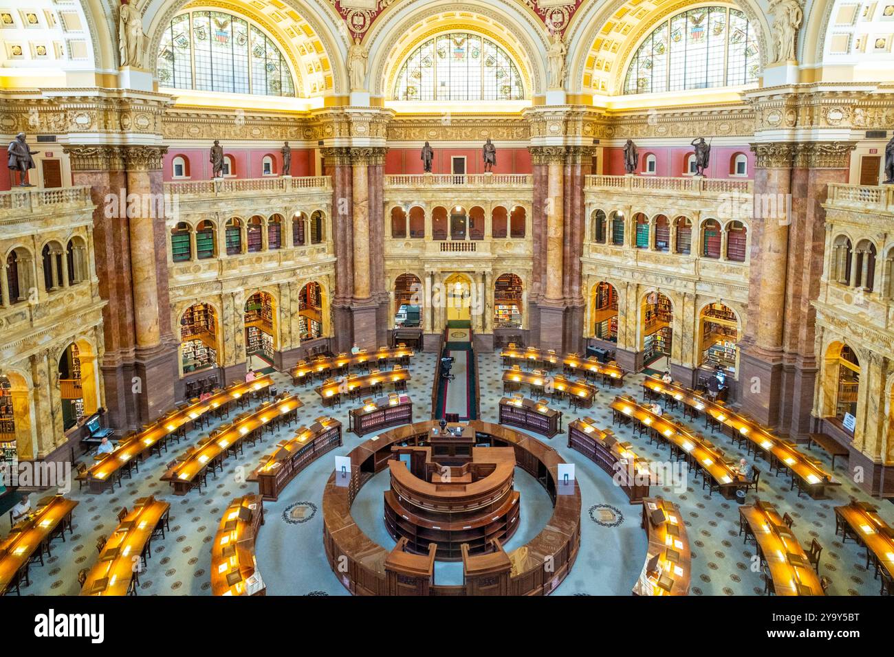 United States, Washington DC, Library of Congress, the main reading ...