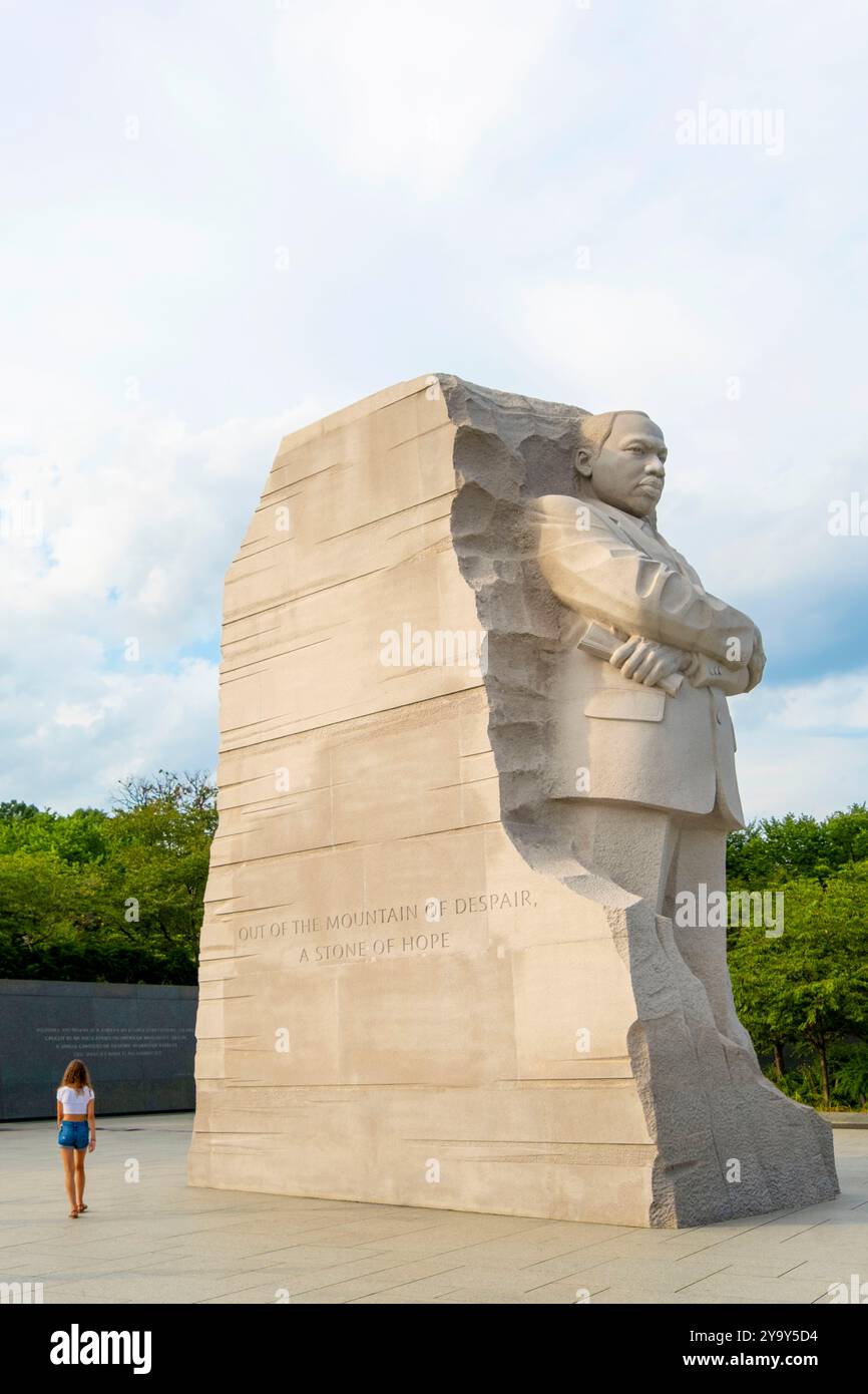 United States, Washington DC, Martin Luther King Memorial Stock Photo ...