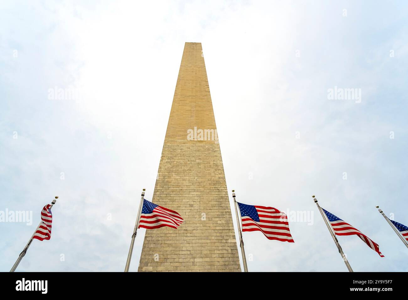 United States, Washington DC, the Mall, the Washington Memorial Obelisk ...
