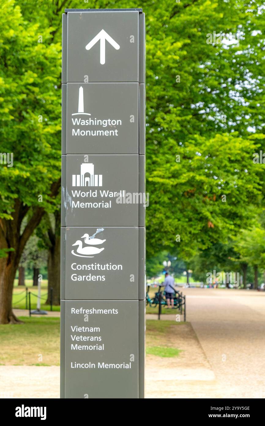 United States, Washington DC, signage Stock Photo - Alamy
