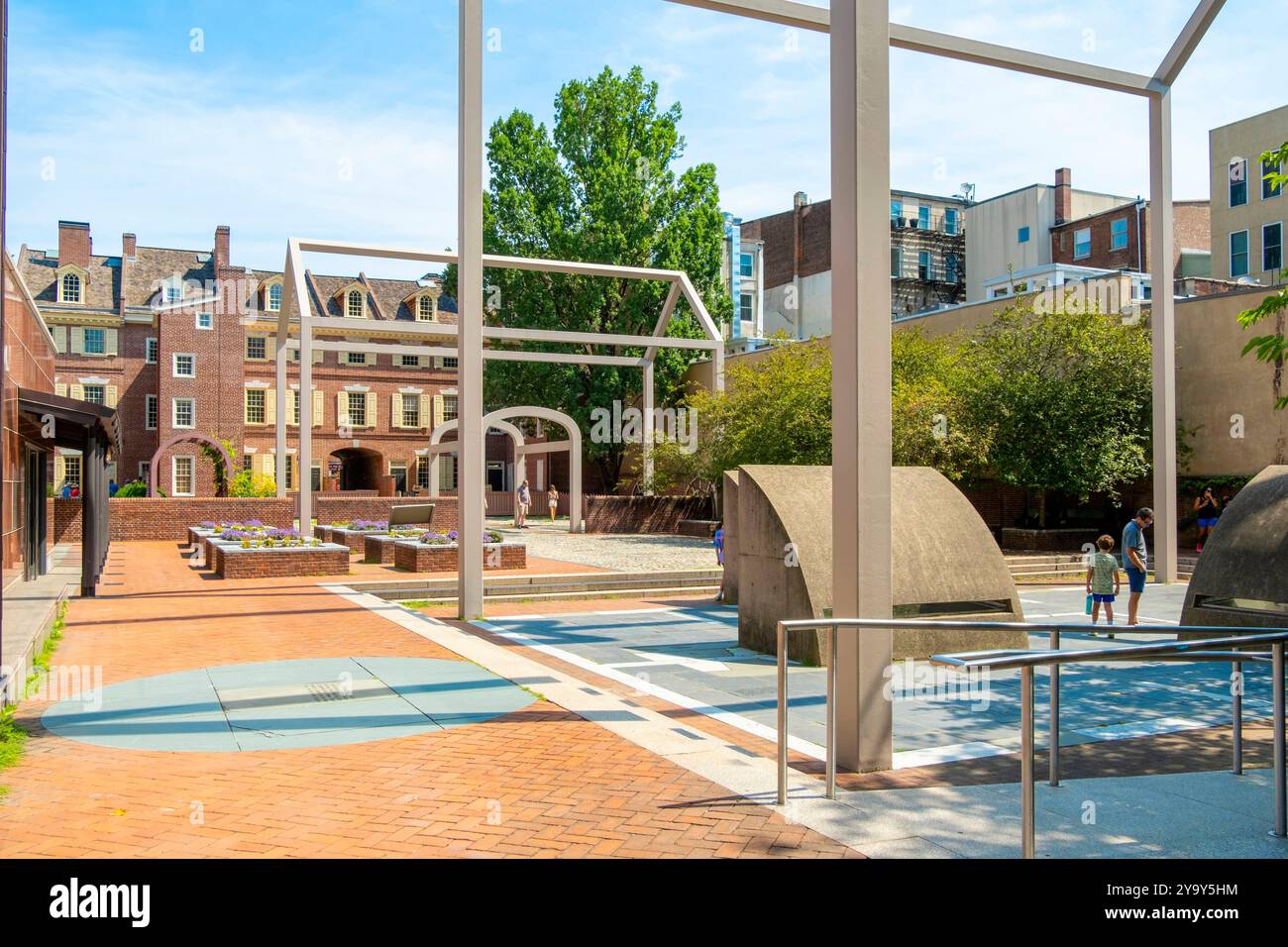 United States, Pennsylvania, Philadelphia, Franklin Court, Benjamin ...