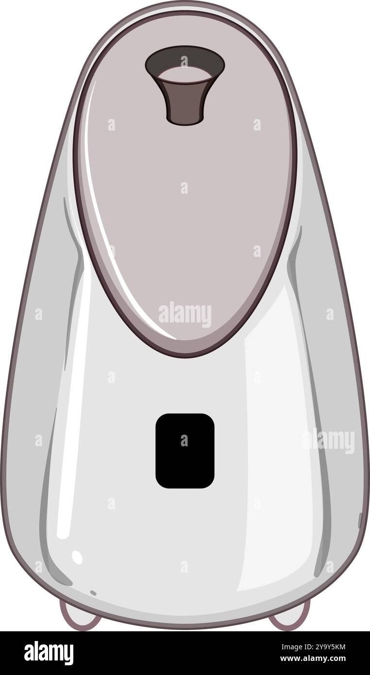 steam facial steamer cartoon vector illustration Stock Vector Image ...