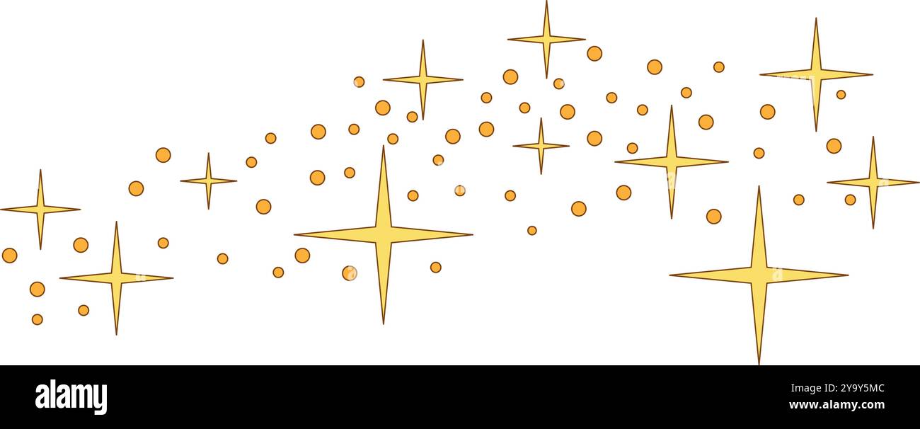 constellation magic star arch cartoon vector illustration Stock Vector ...