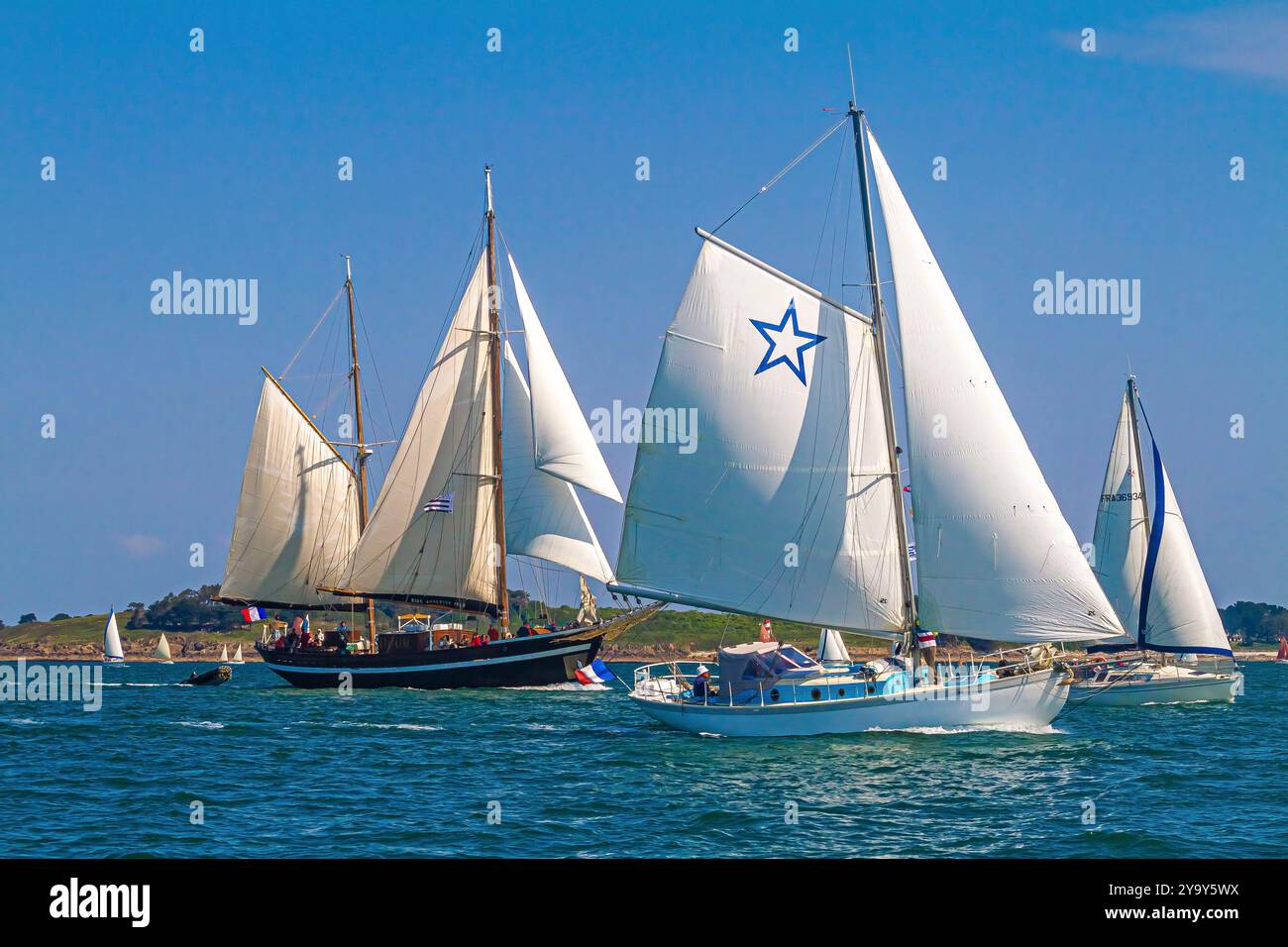 France, Morbihan, Gulf of Morbihan, Arzon, Port Navalo, the Ring ...