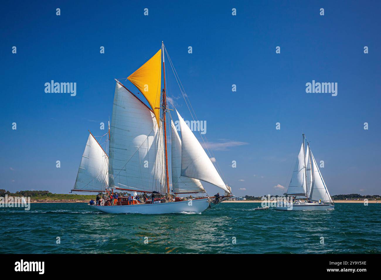 France, Morbihan, Gulf of Morbihan, Arzon, Port Navalo, Skeaf, Yawl ...