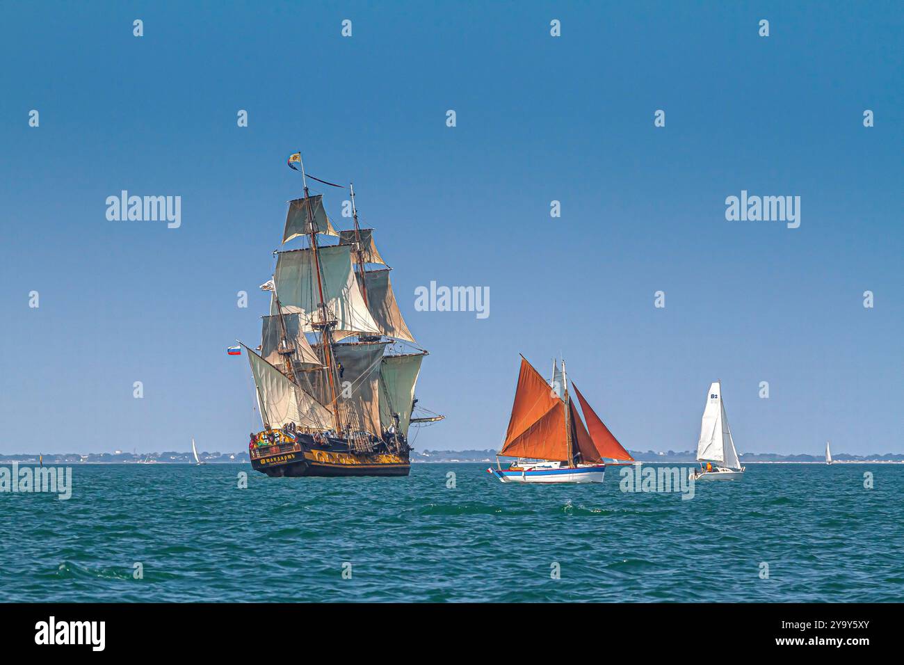 France, Morbihan, Gulf of Morbihan, Arzon, Port Navalo, the Shtandart ...