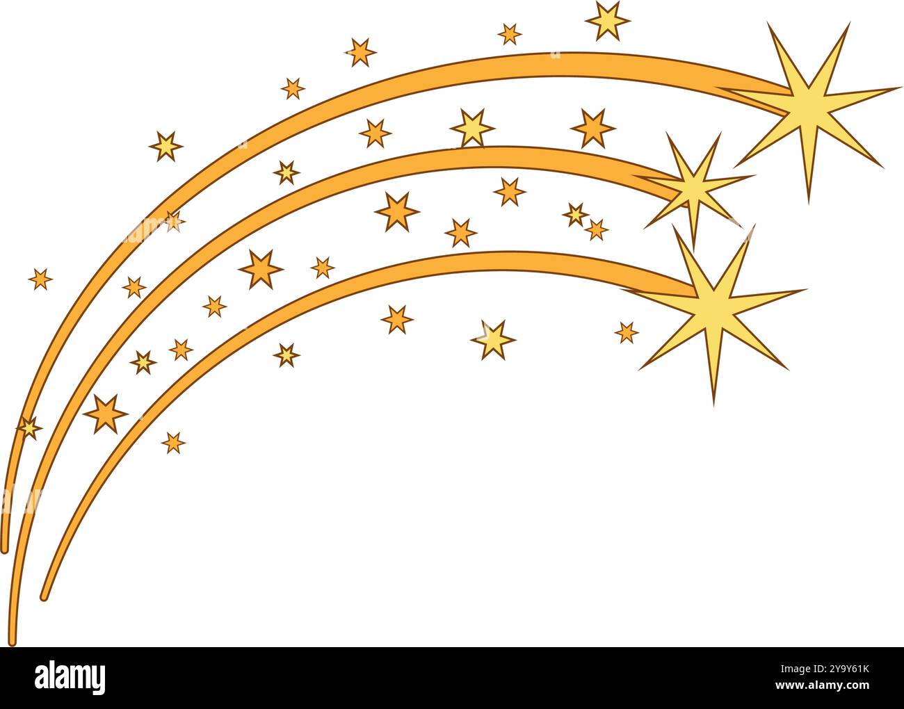 universe magic star arch cartoon vector illustration Stock Vector Image ...