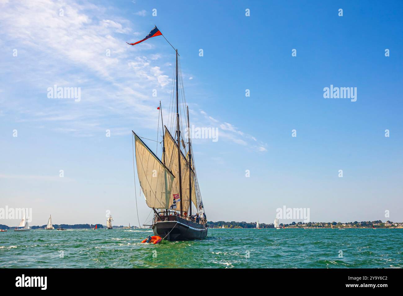 France, Morbihan, Gulf of Morbihan, Arzon, Port Navalo, Grayhound ...