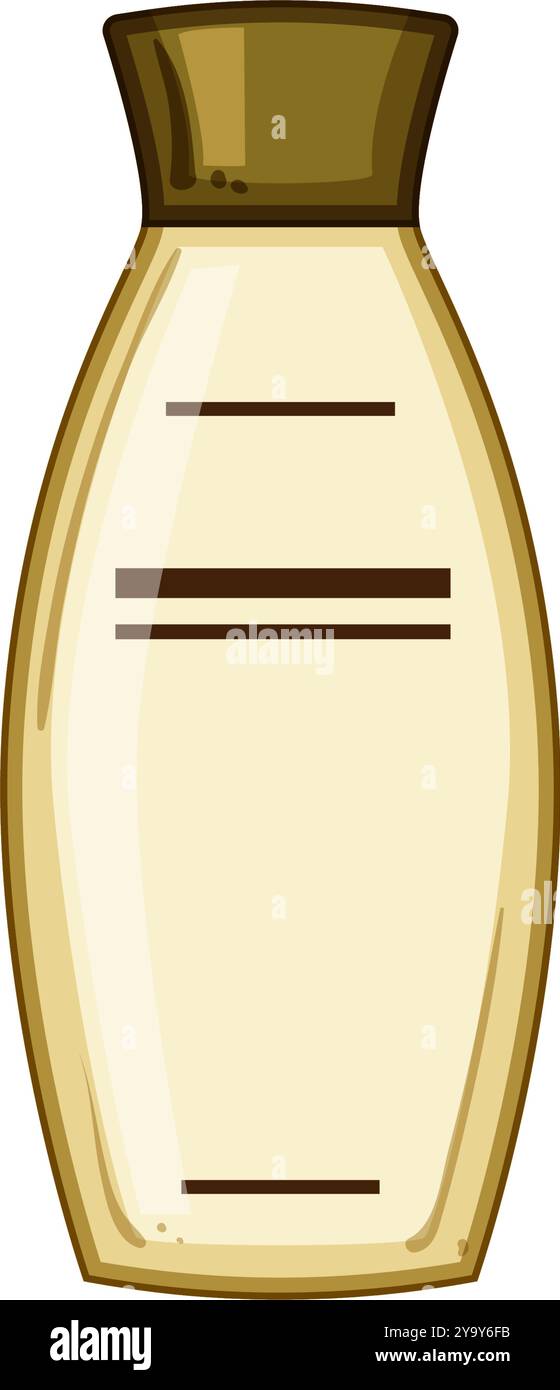smoothing hair conditioner cartoon vector illustration Stock Vector ...