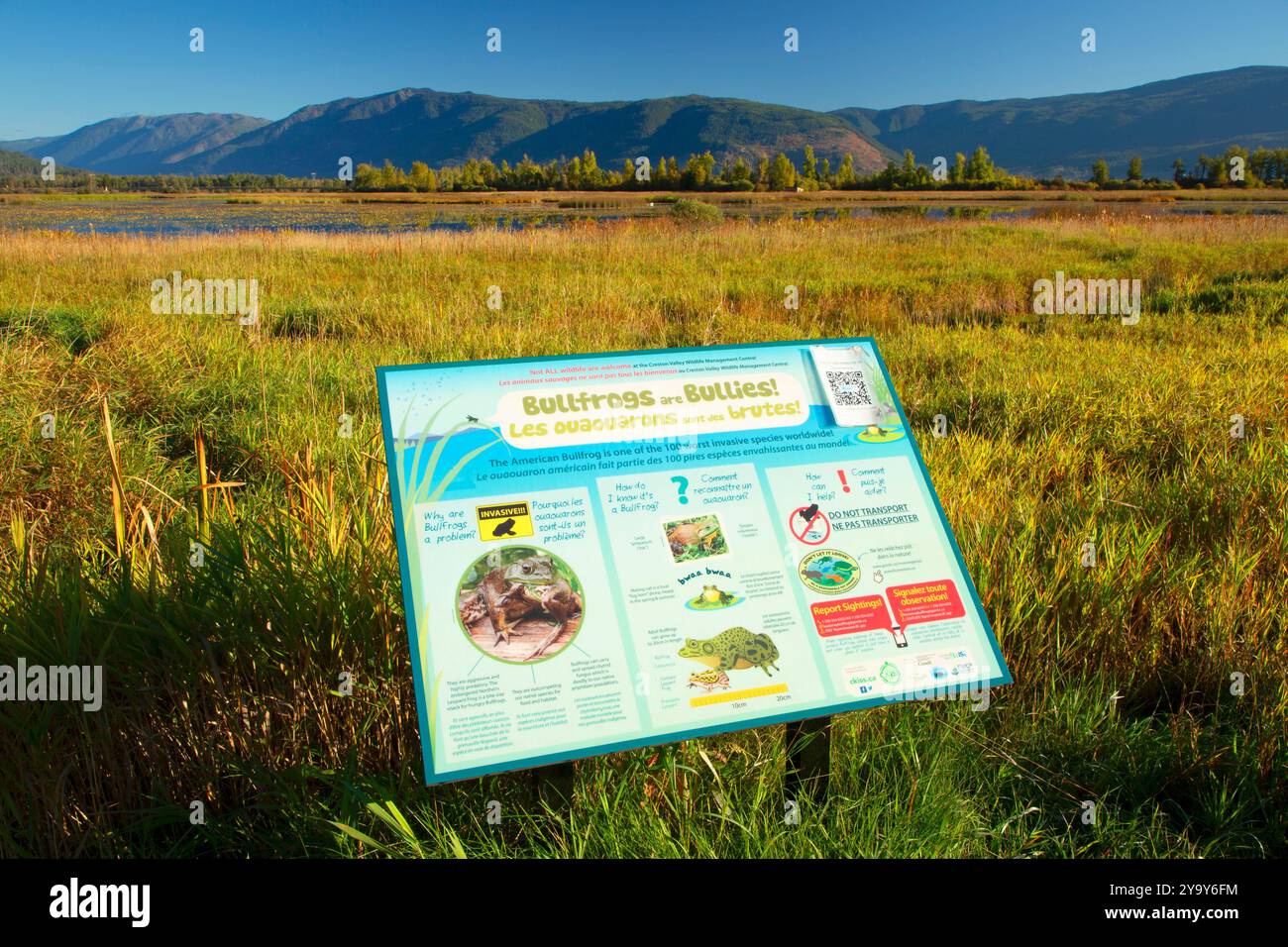 Interpretive board along Marsh Trail, Creston Valley Wildlife ...