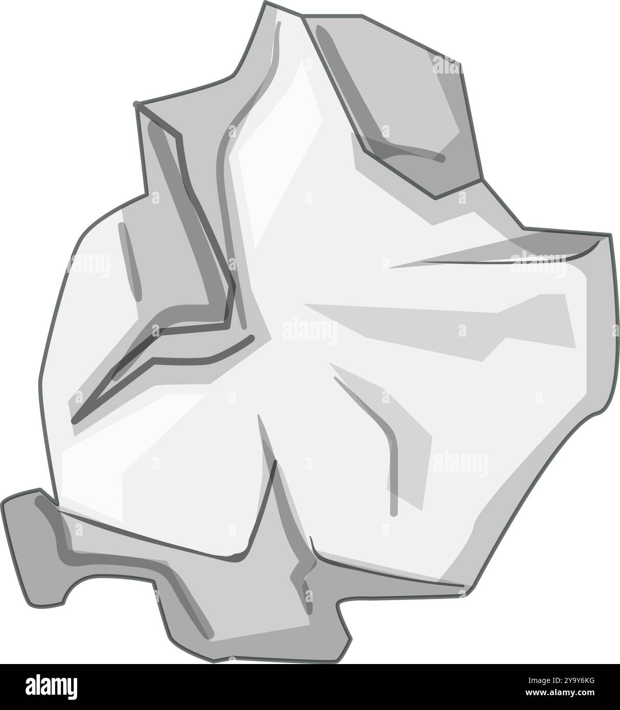 texture crumpled paper balls cartoon vector illustration Stock Vector ...