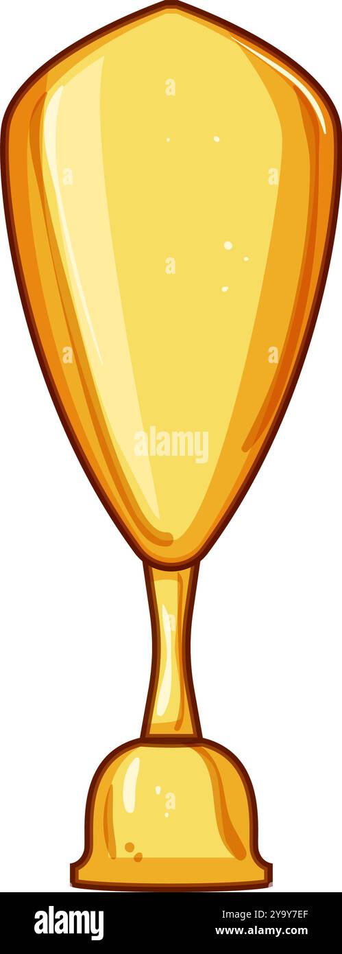 award gold trophy cartoon vector illustration Stock Vector Image & Art ...