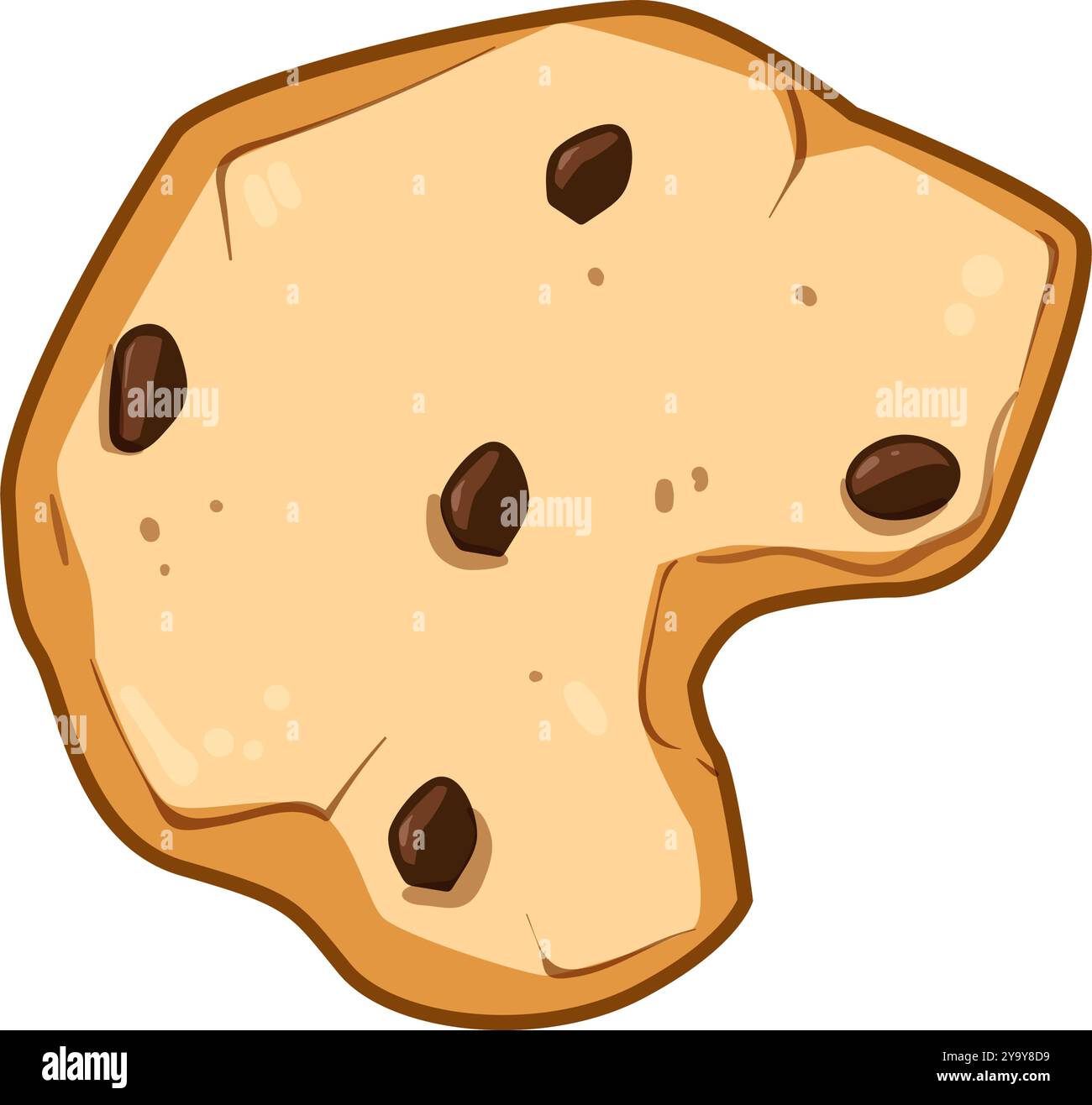 snack oatmeal cookies cartoon vector illustration Stock Vector Image ...