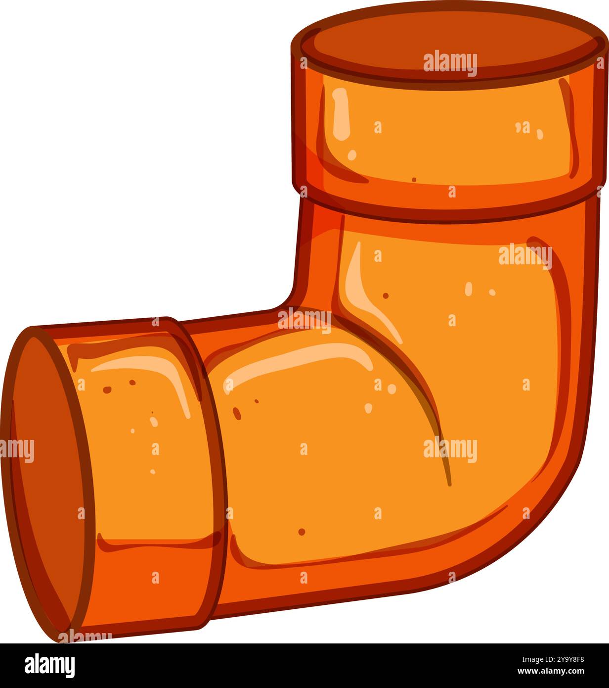 joint pipe elbow cartoon vector illustration Stock Vector Image & Art ...