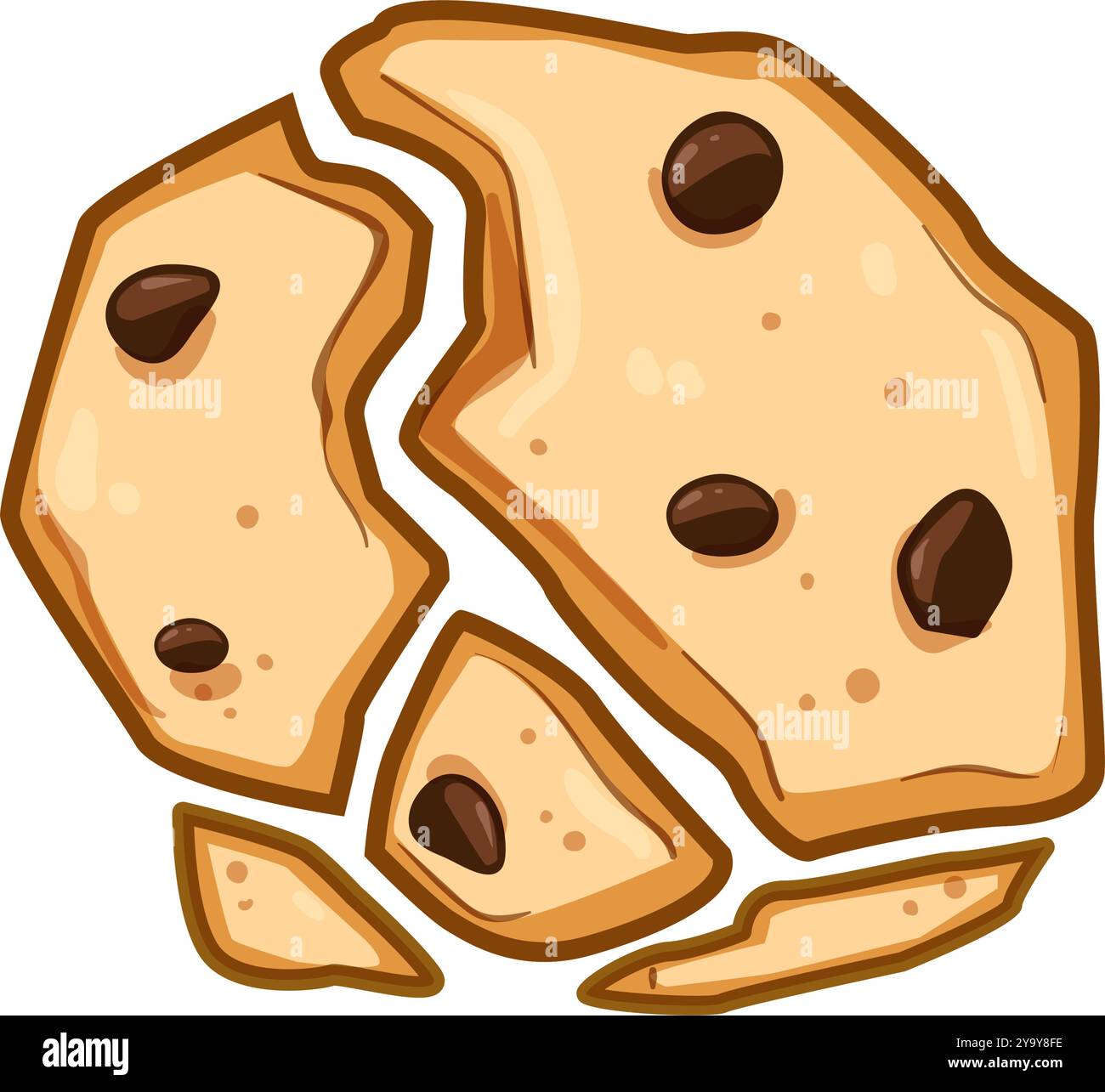 recipe oatmeal cookies cartoon vector illustration Stock Vector Image ...