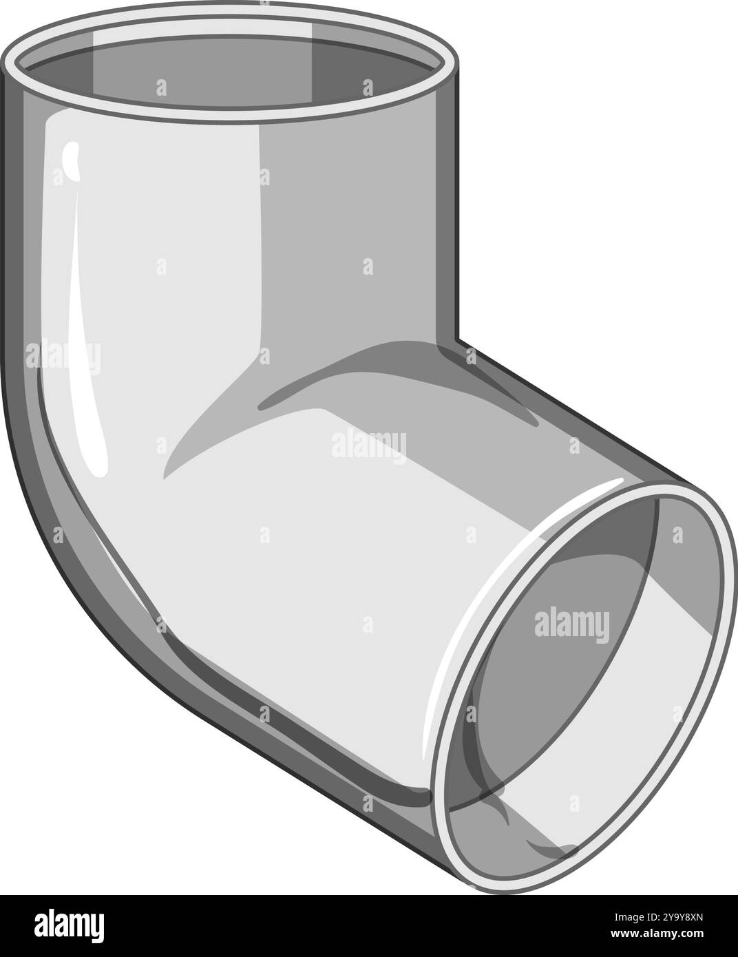 Bend Pipe Elbow Cartoon Vector Illustration Stock Vector Image And Art