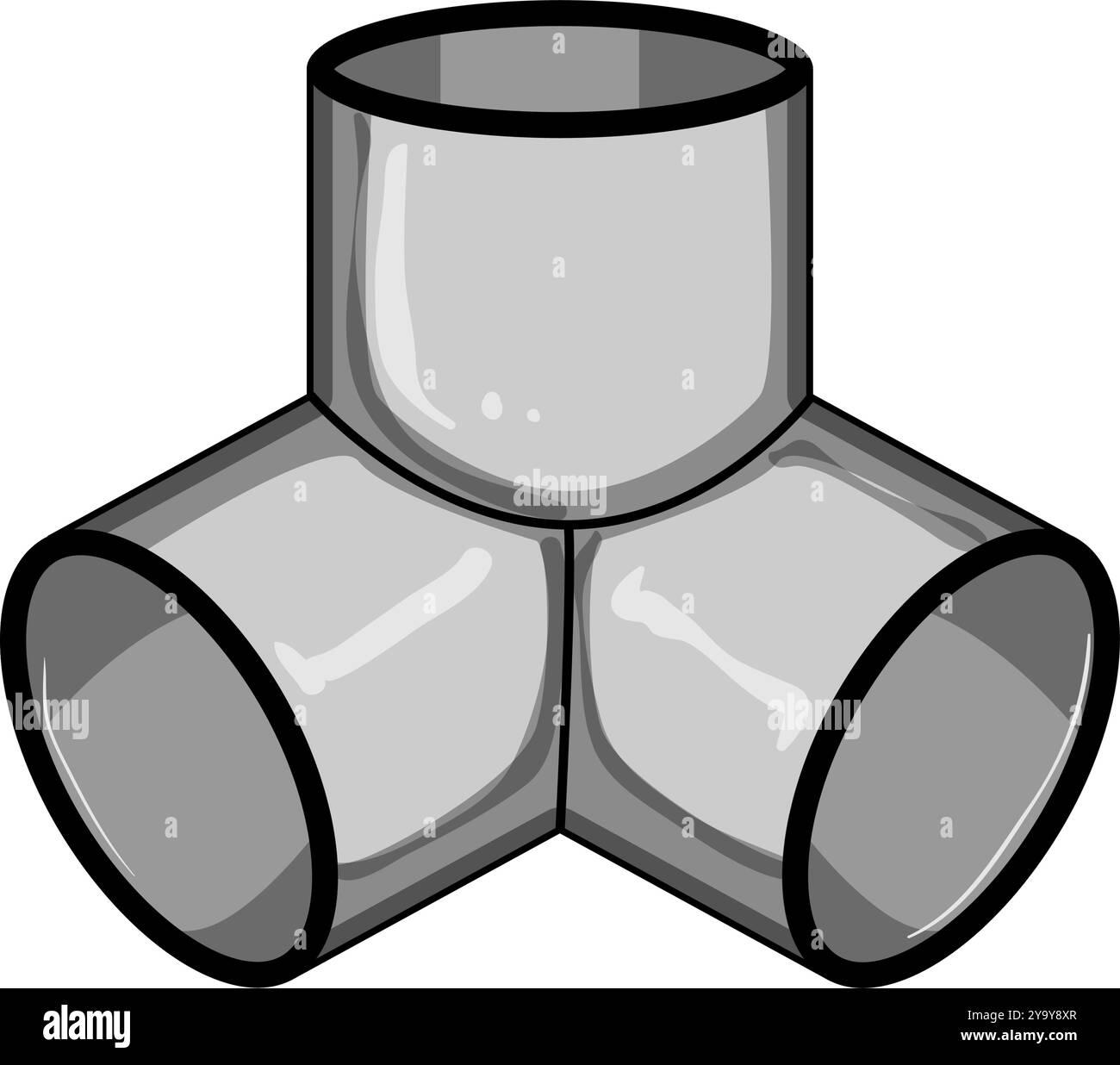 Connector Pipe Elbow Cartoon Vector Illustration Stock Vector Image And Art Alamy