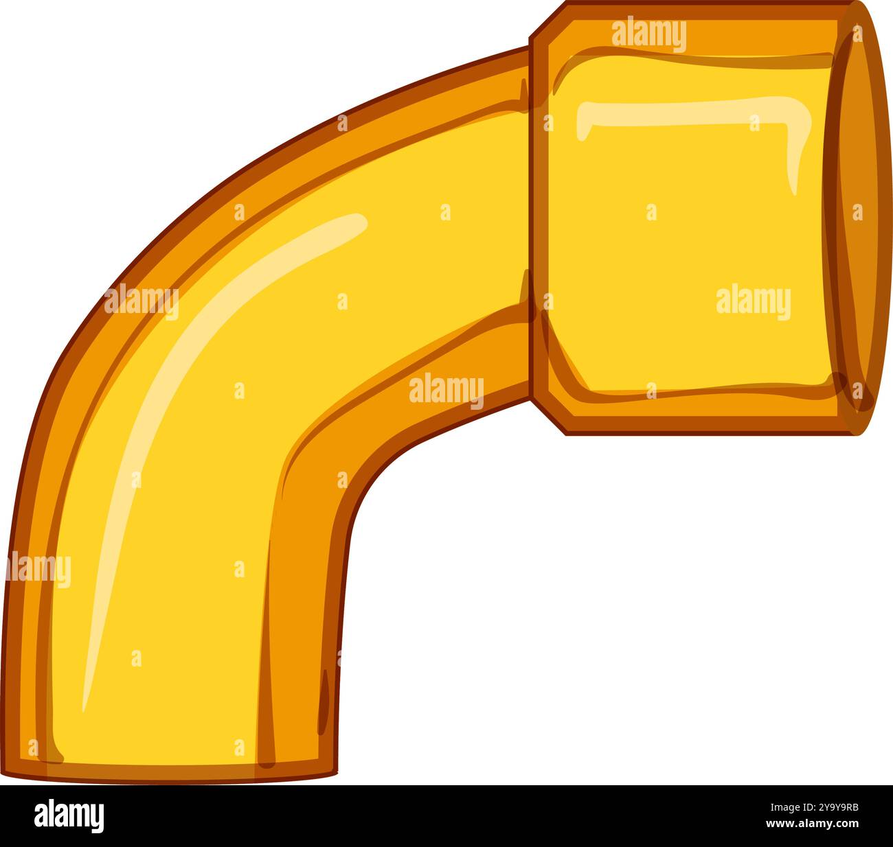 fitting pipe elbow cartoon vector illustration Stock Vector Image & Art ...