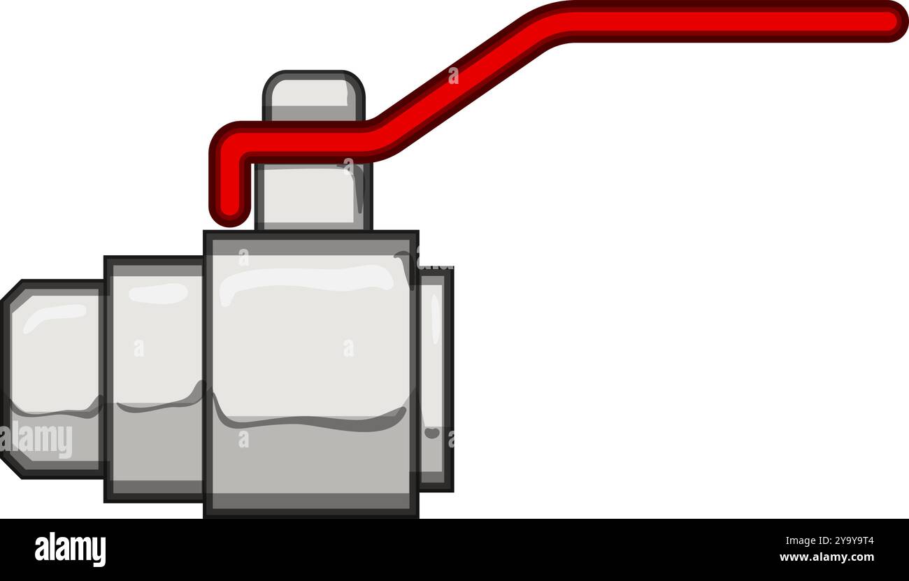 control plumbing valve cartoon vector illustration Stock Vector Image ...
