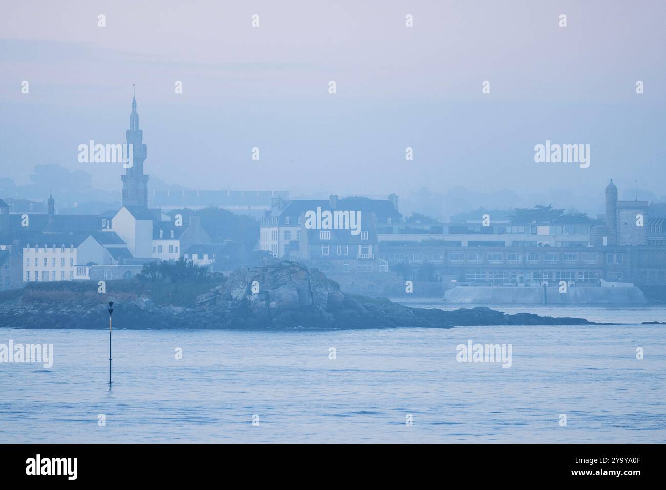 France, Finistere, Roscoff, town view from Batz island Stock Photo - Alamy