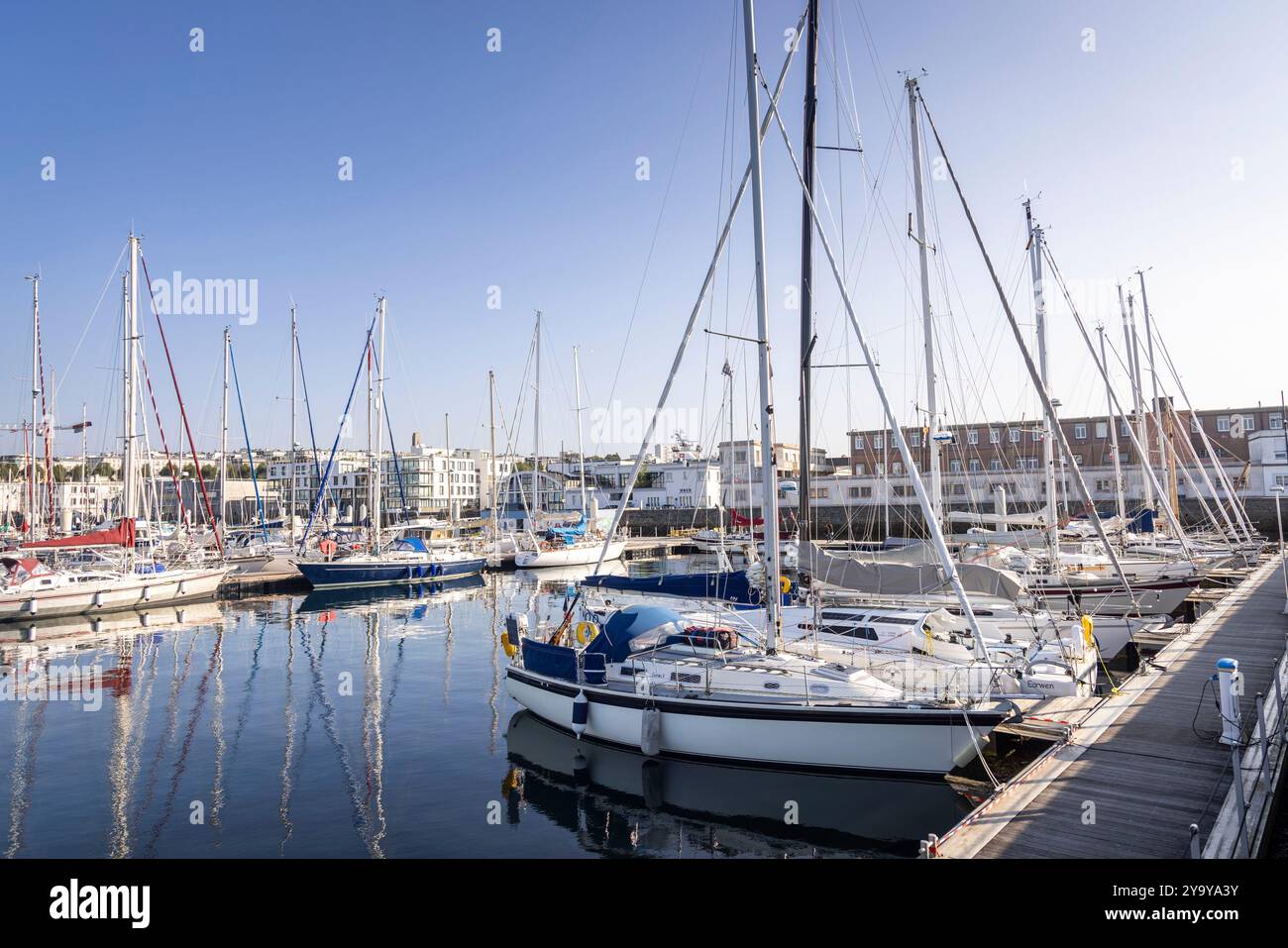 France, Finistere, Brest, the docks of the marina Stock Photo - Alamy