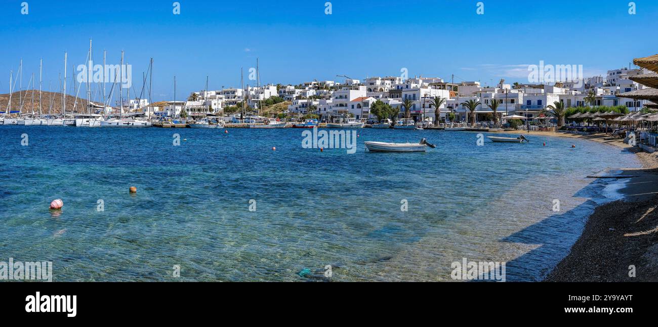 Greece, Serifos Island, Cyclades, port of Livadi Stock Photo - Alamy