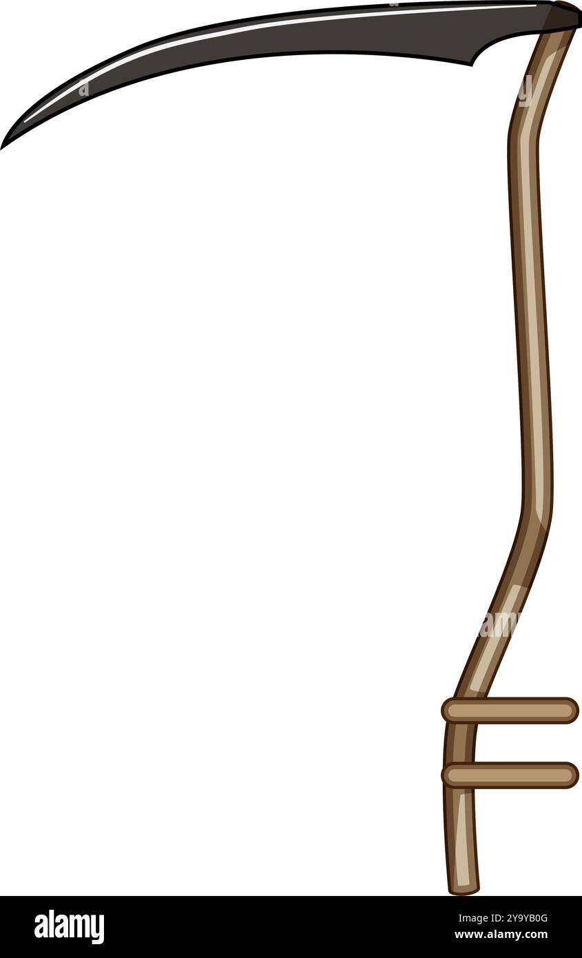 handle scythe cartoon vector illustration Stock Vector Image & Art - Alamy