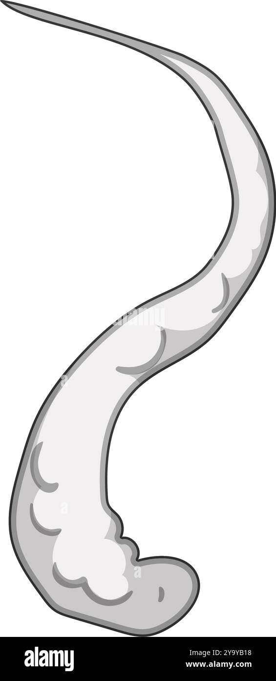 vapor plane smoke trail cartoon vector illustration Stock Vector Image ...