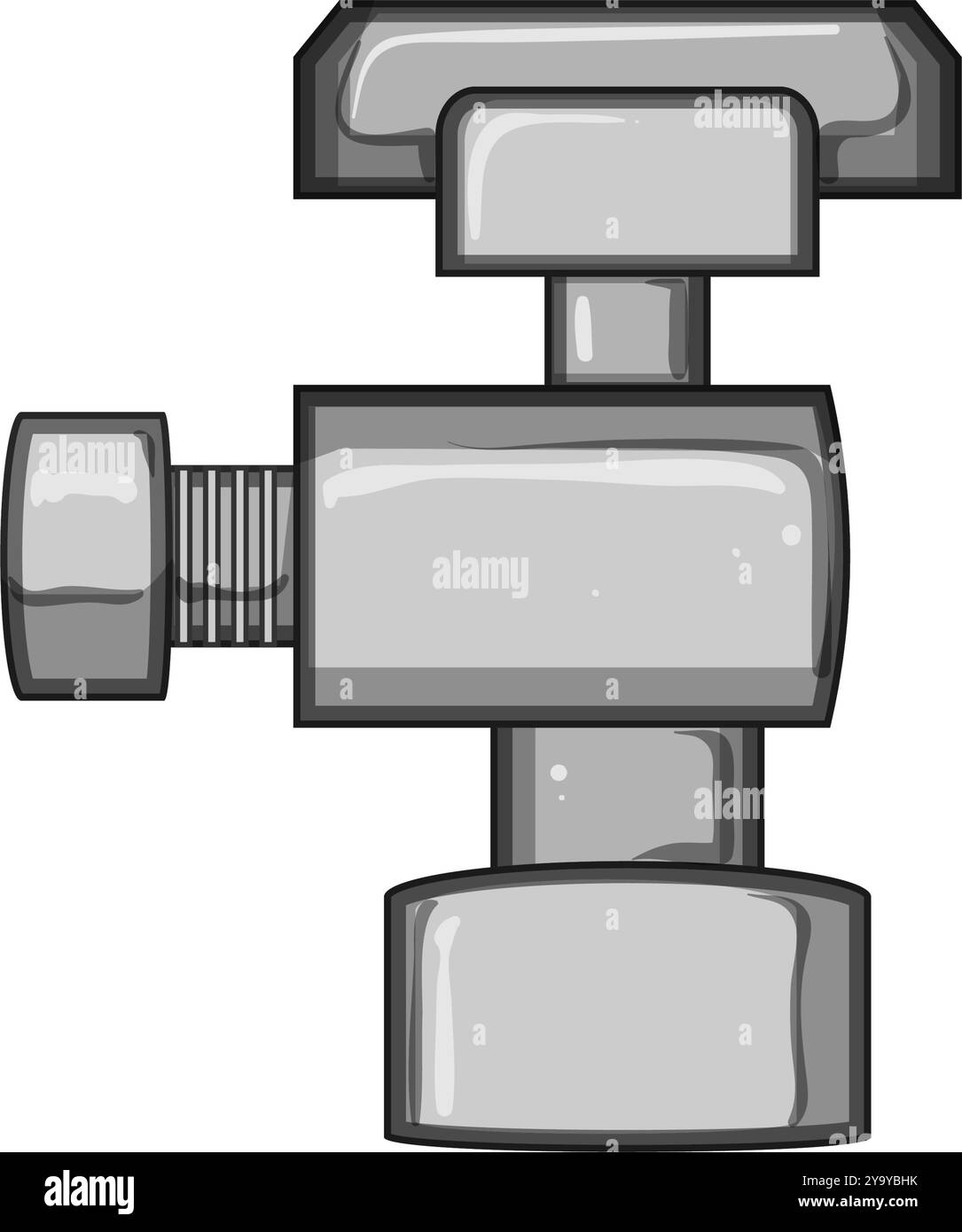 flow plumbing valve cartoon vector illustration Stock Vector Image ...