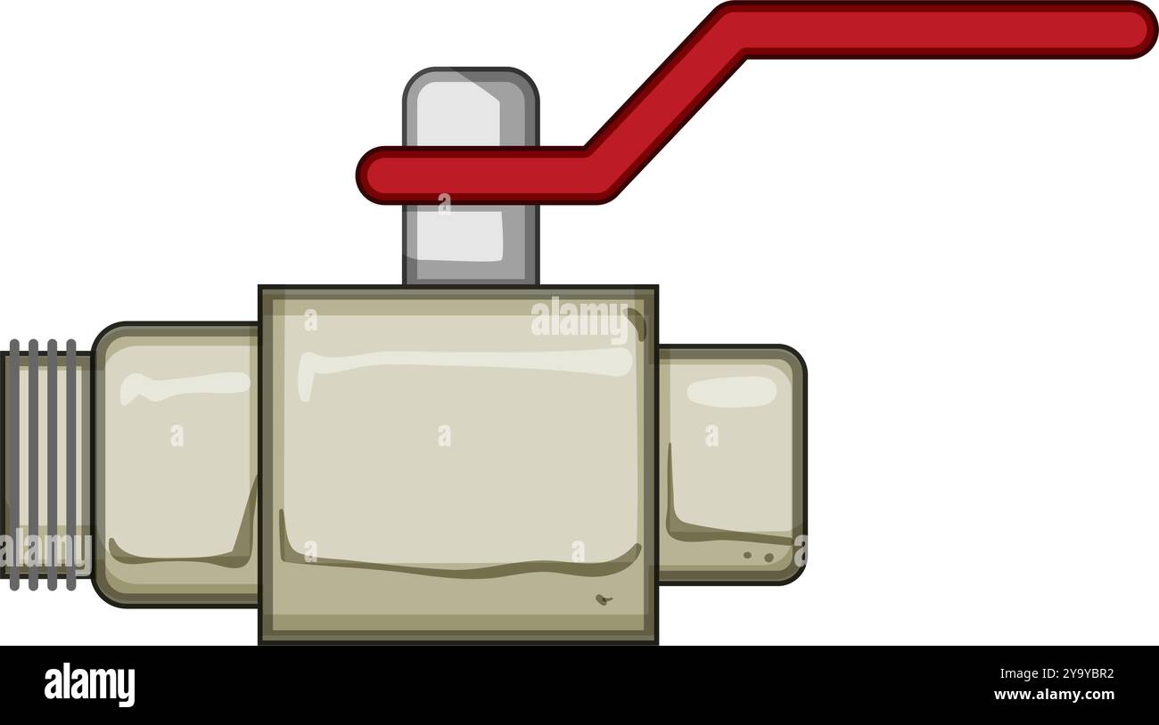 pressure plumbing valve cartoon vector illustration Stock Vector Image ...