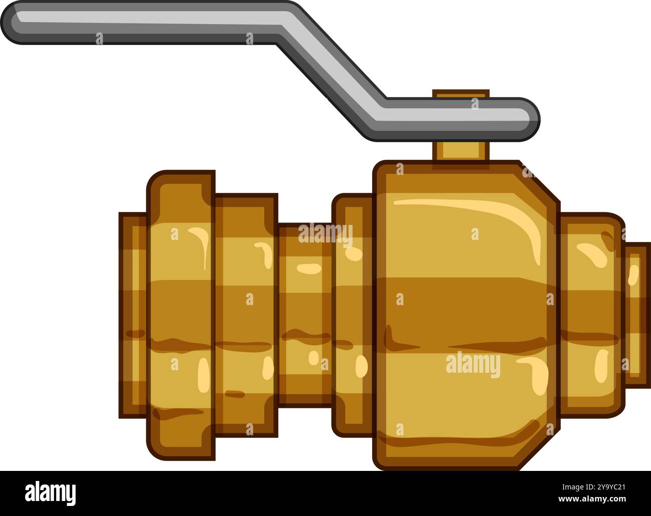 repair plumbing valve cartoon vector illustration Stock Vector Image ...