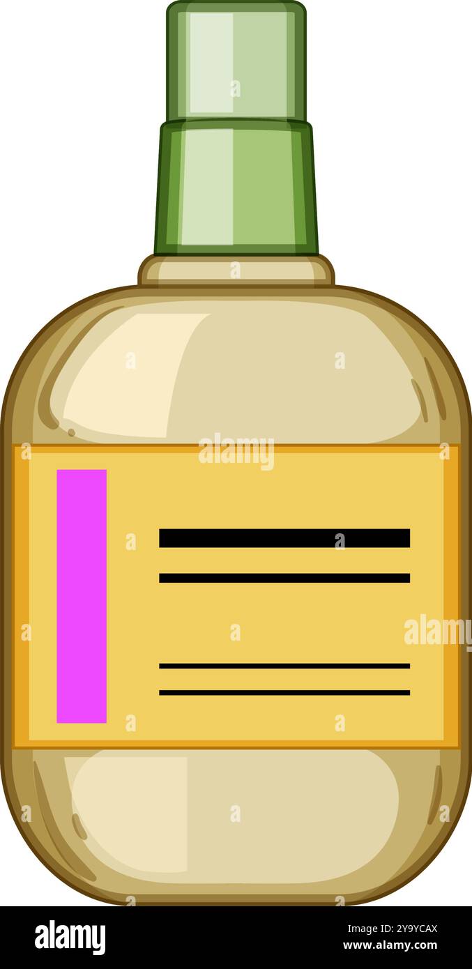 hydration setting spray cartoon vector illustration Stock Vector Image ...